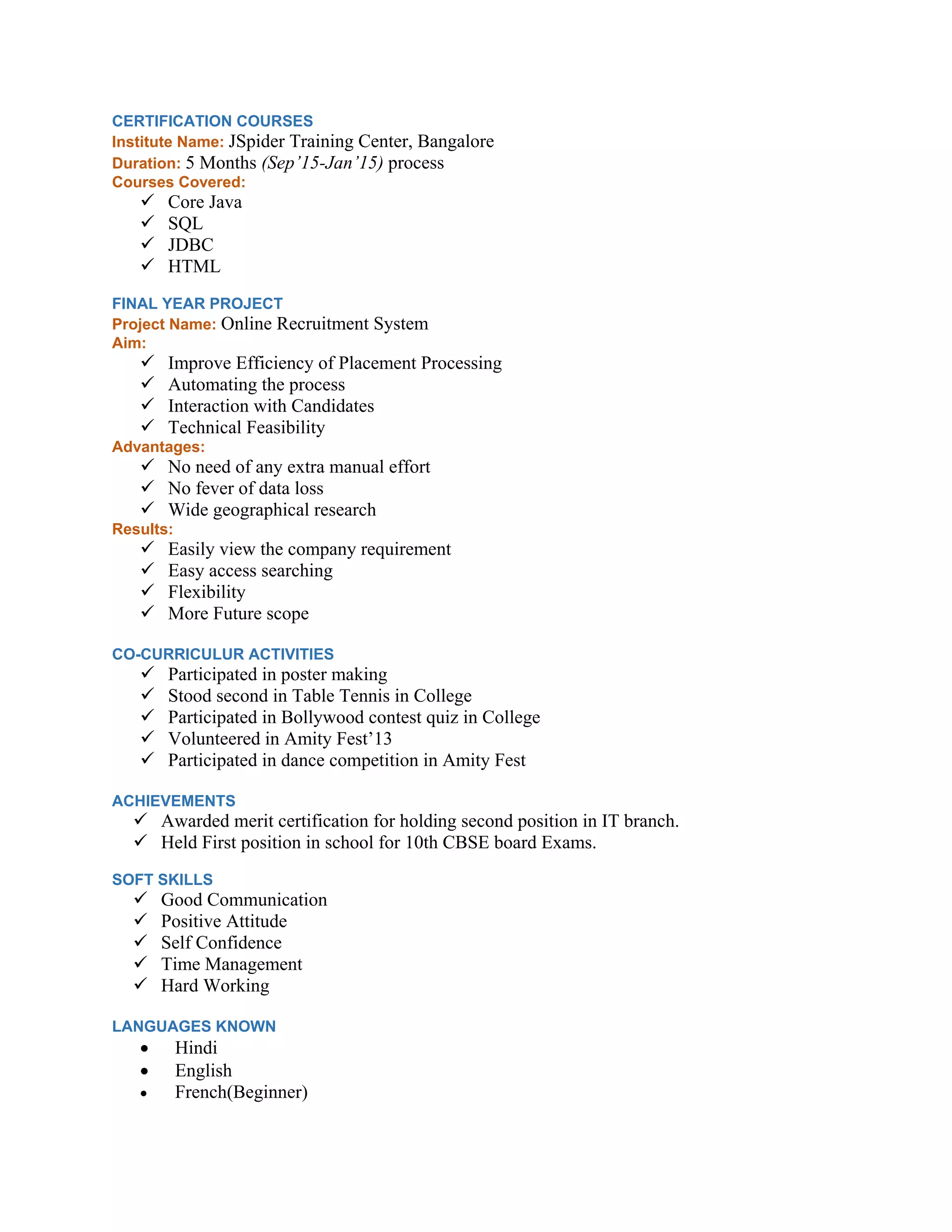 updated resumee | PDF