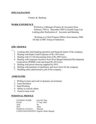 PINAKI RESUME | PDF