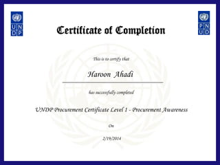 Procurement Level 1 | PDF