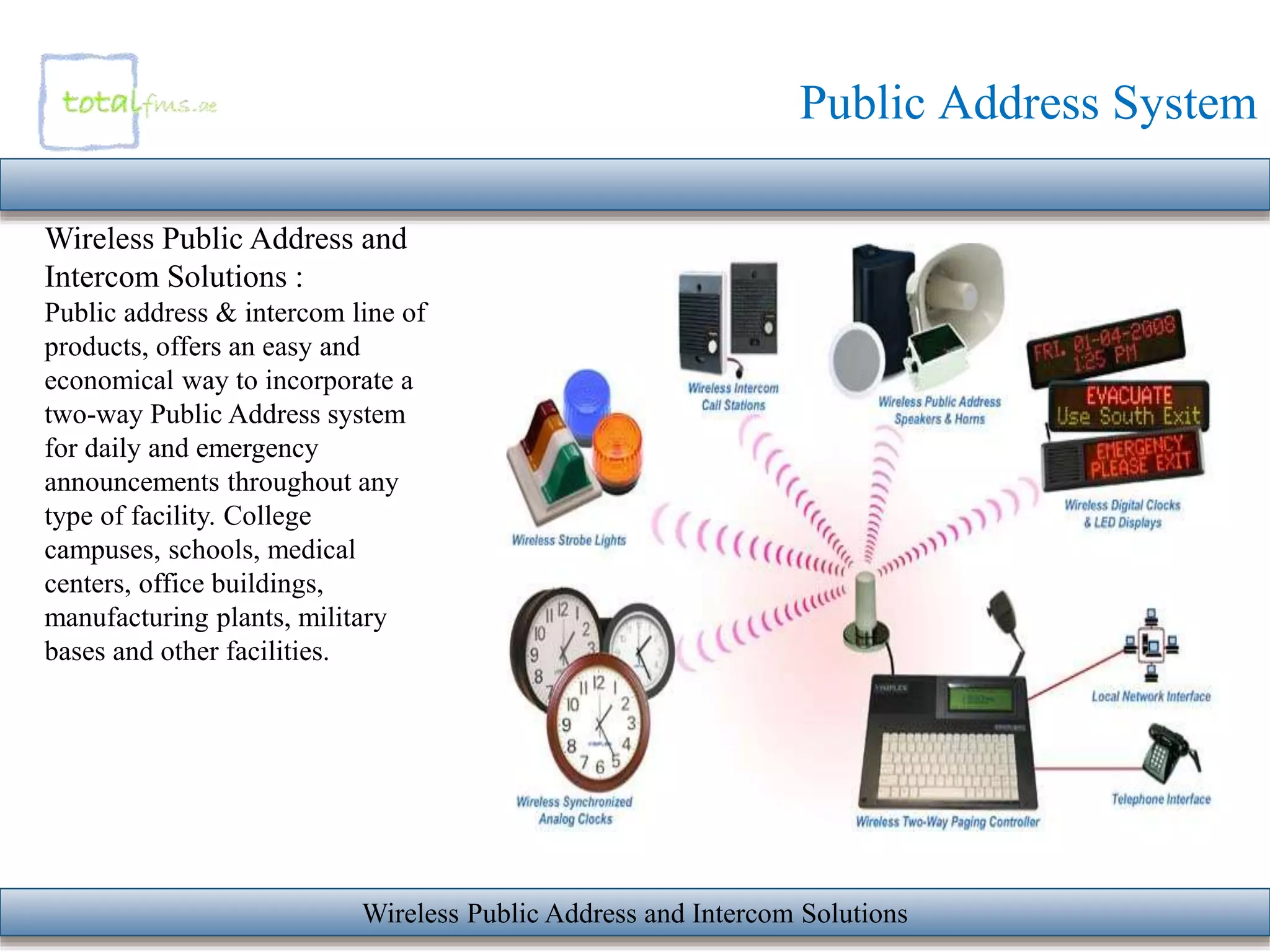Public Address System | PPTX | Digital Audio | Computer Software and Applications