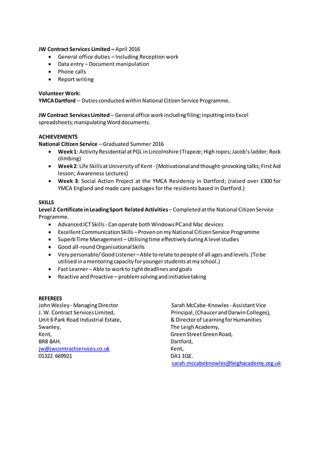 Jessica Ritson CV | DOCX