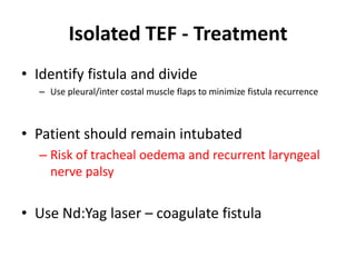 Eosophageal Atresia - Tracheo-esophageal Fistula | PDF