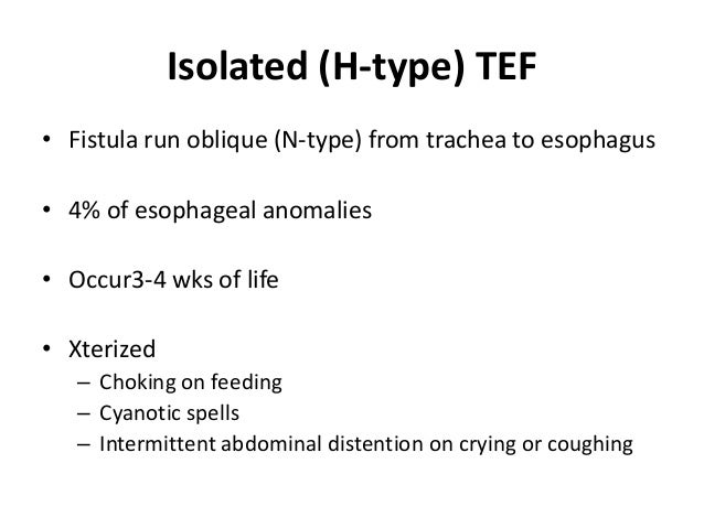 Eosophageal Atresia - Tracheo-esophageal Fistula