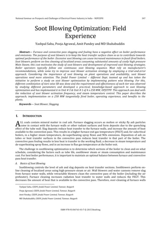 Soot Blowing Optimization- Field Experience | PDF