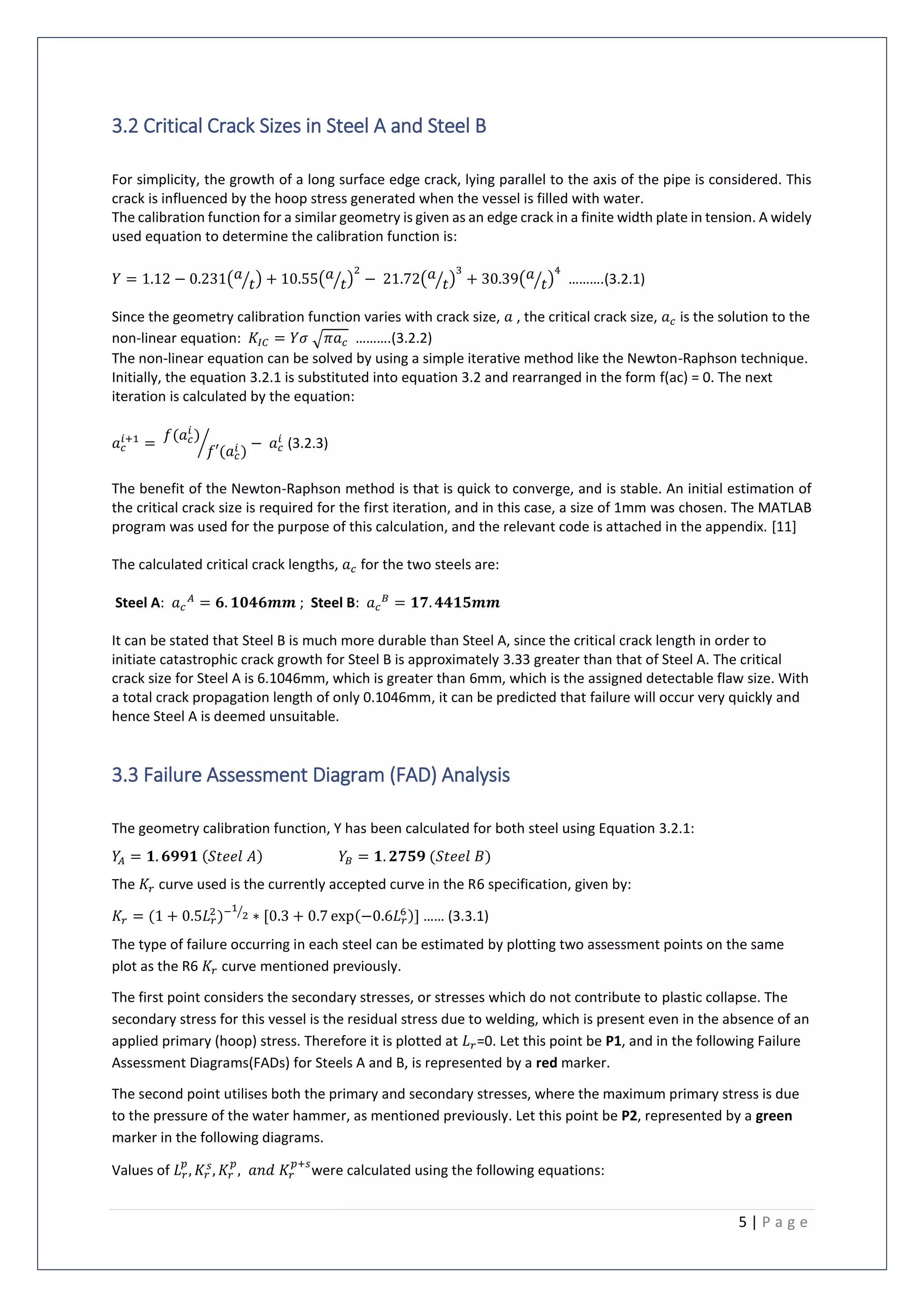 Penstock Design for a Hydro-electric Pumped Storage Station Report_Ayman_Siddique | PDF