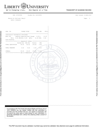 Liberty Transcripts | PDF