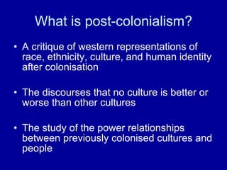 Post colonial perspectives | PPT