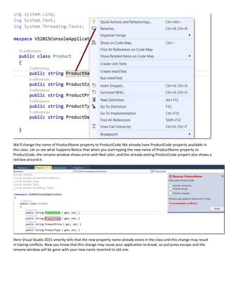 Diving into VS 2015 Day3 | PDF