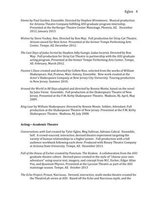 Tyler Eglen CV | PDF