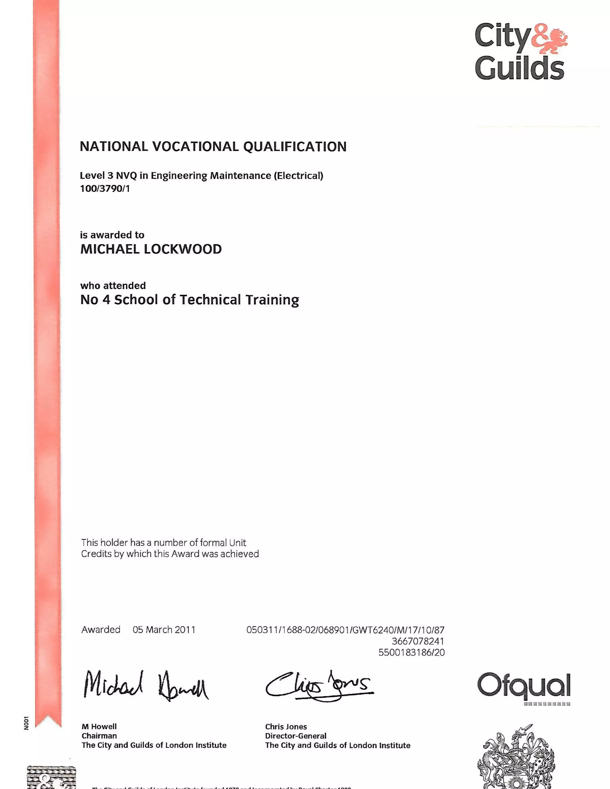 NVQ 2 & 3 Engineering maintenance (Electrical) | PDF