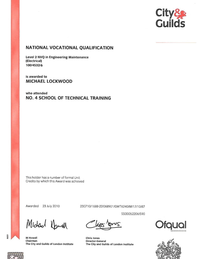NVQ 2 & 3 Engineering maintenance (Electrical) | PDF