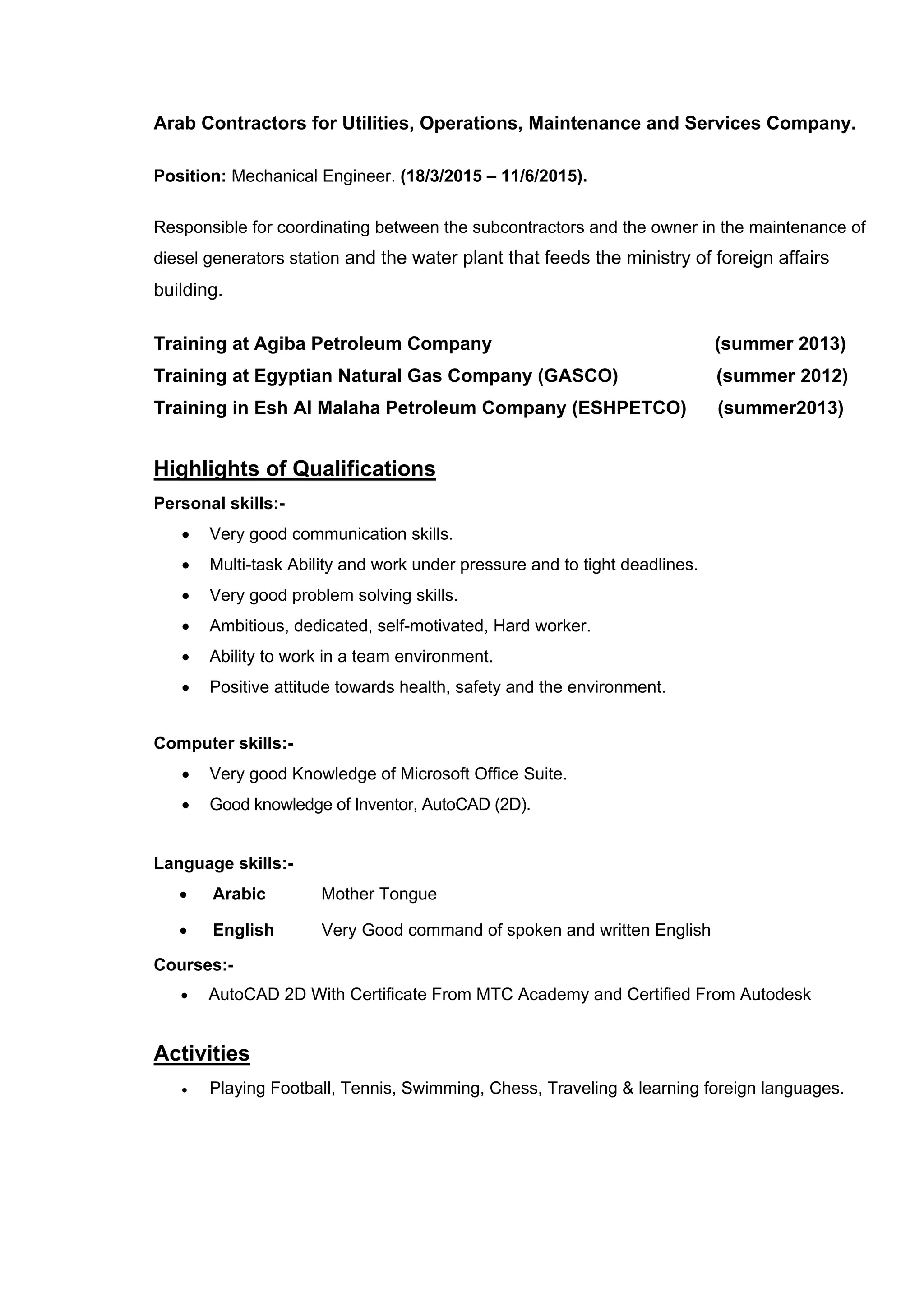 My CV2 | PDF