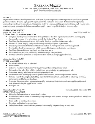 BARBARA MAZZU RESUME | DOC