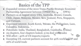 Trans-Pacific Partnership | PPTX | Political Issues & policy | Politics