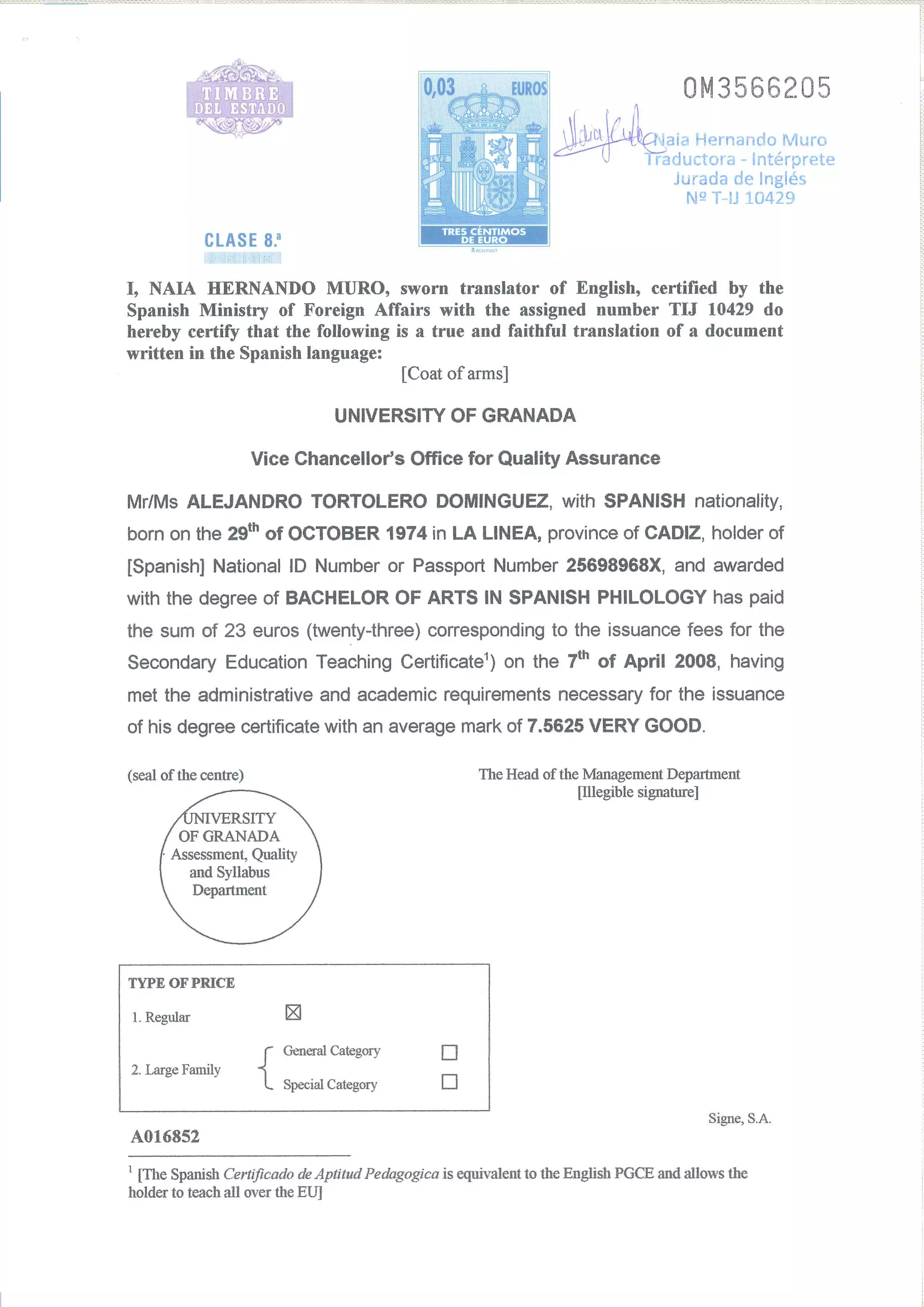 OFFICIAL TRANSLATION | PDF