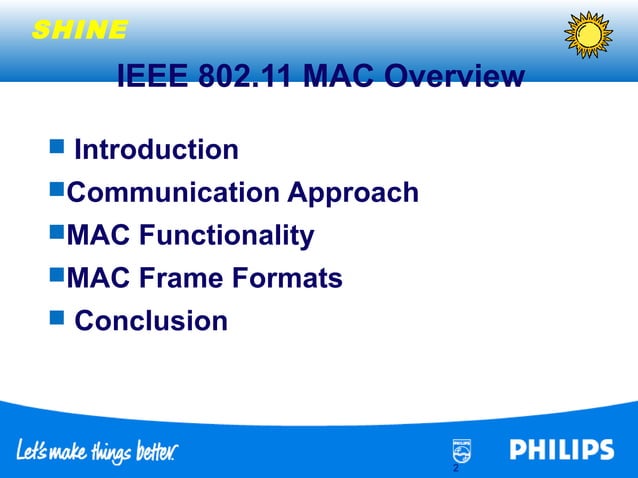 Presentation of the IEEE 802.11a MAC Layer | PPT | Operating Systems | Computer Software and ...