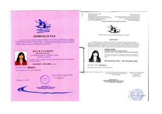 Work permit certificate | PDF