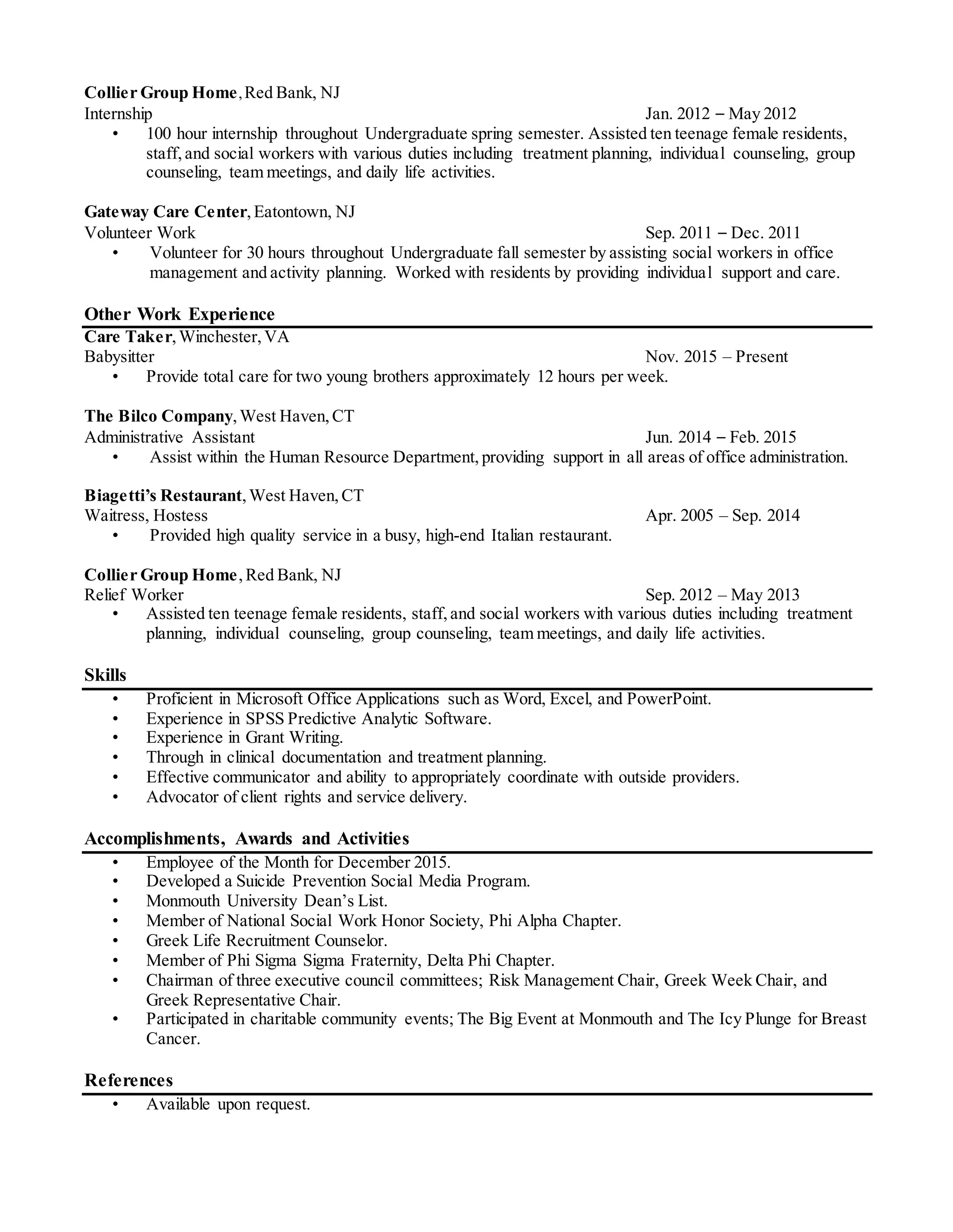 Erin B Kelly Resume | DOCX