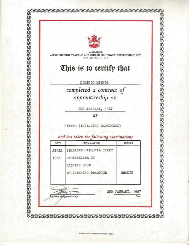 Trade Certificate | PDF