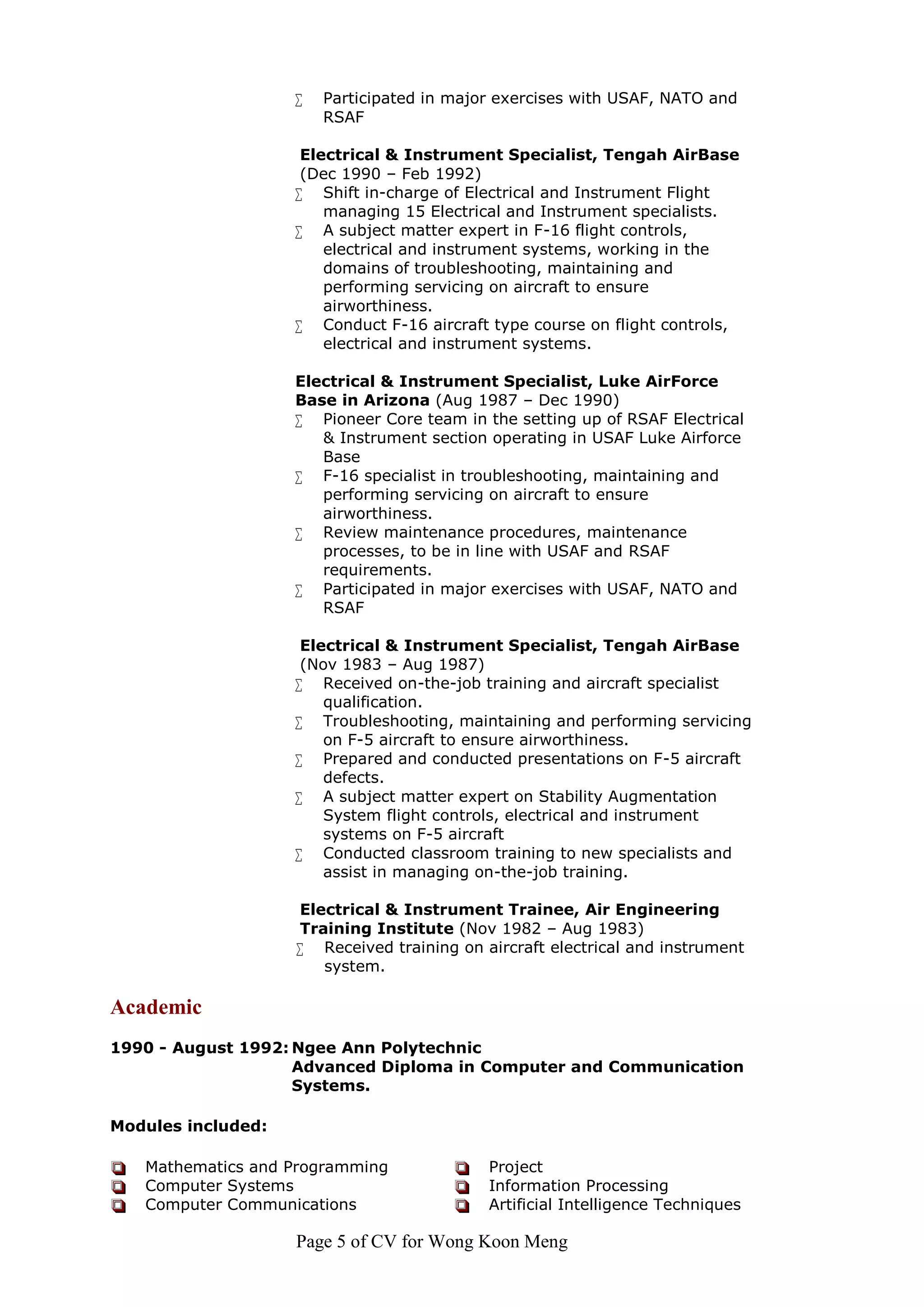 Wong KM resume 10-08-16 | PDF