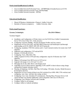 Network and Telecom Engineer | DOCX