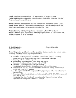 Network and Telecom Engineer | DOCX