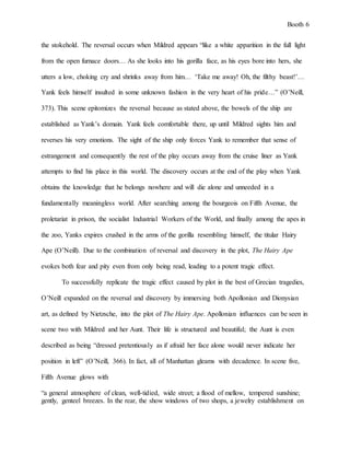 Transcending Nihilism in The Hairy Ape Revised | PDF