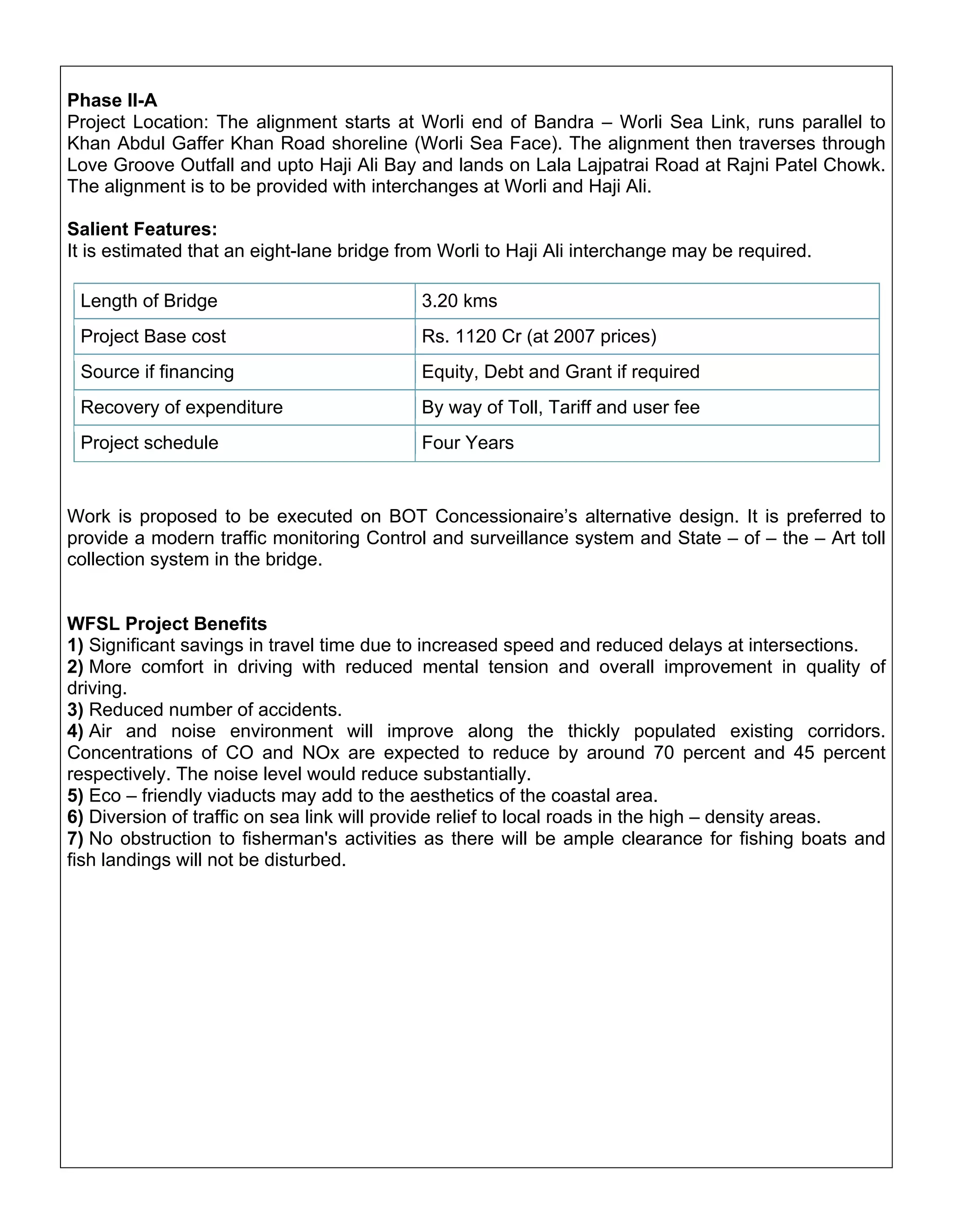 Mumbai Western Freeway Sealink Project | PDF