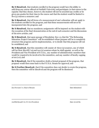 Resolution S52-13 | DOCX | College Planning | College Education