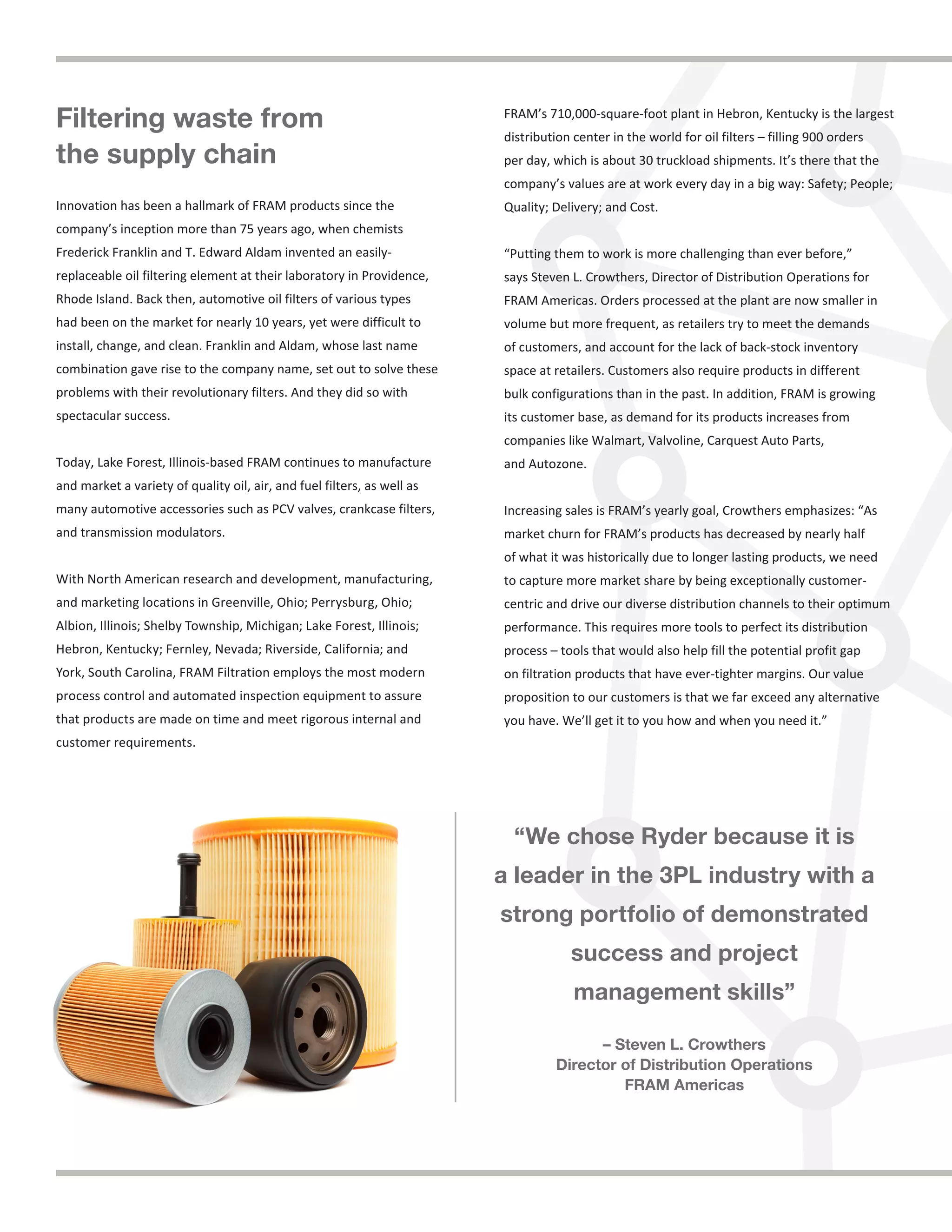 Fram Solution Showcase (LEAN) | PDF