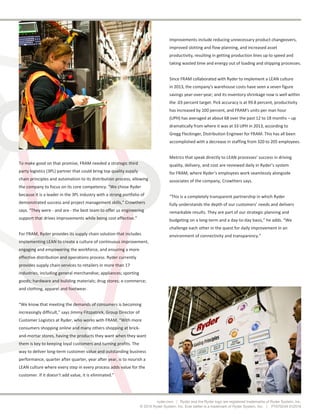 Fram Solution Showcase (LEAN) | PDF