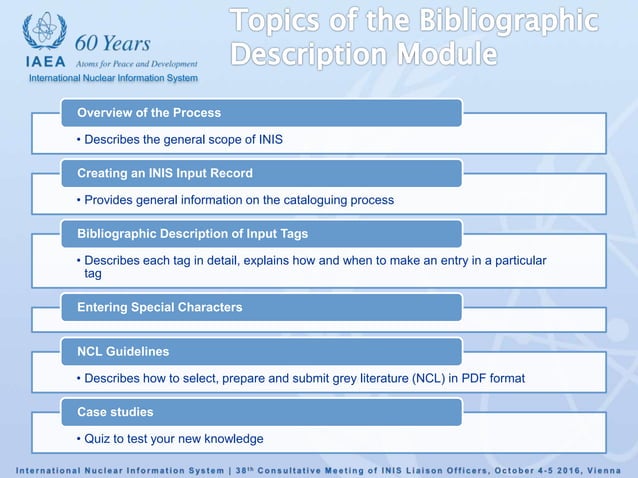 INIS E-Learning | PPT