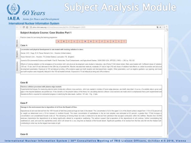INIS E-Learning | PPT