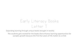 Letter of the week T presentation | PDF