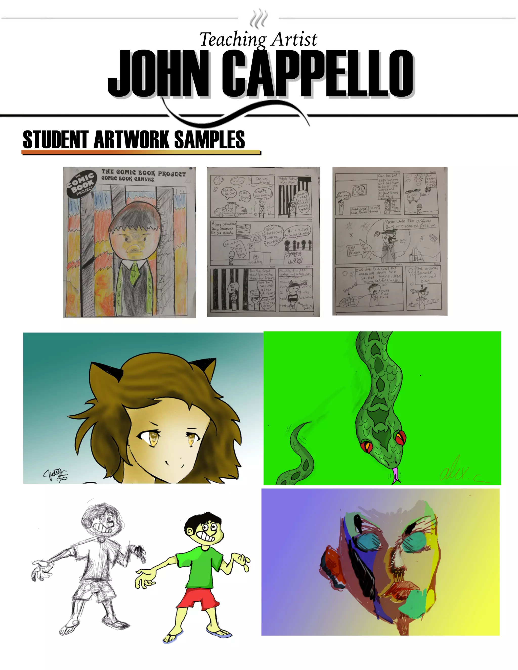 John Cappello Teaching Artist Portfolio | PDF