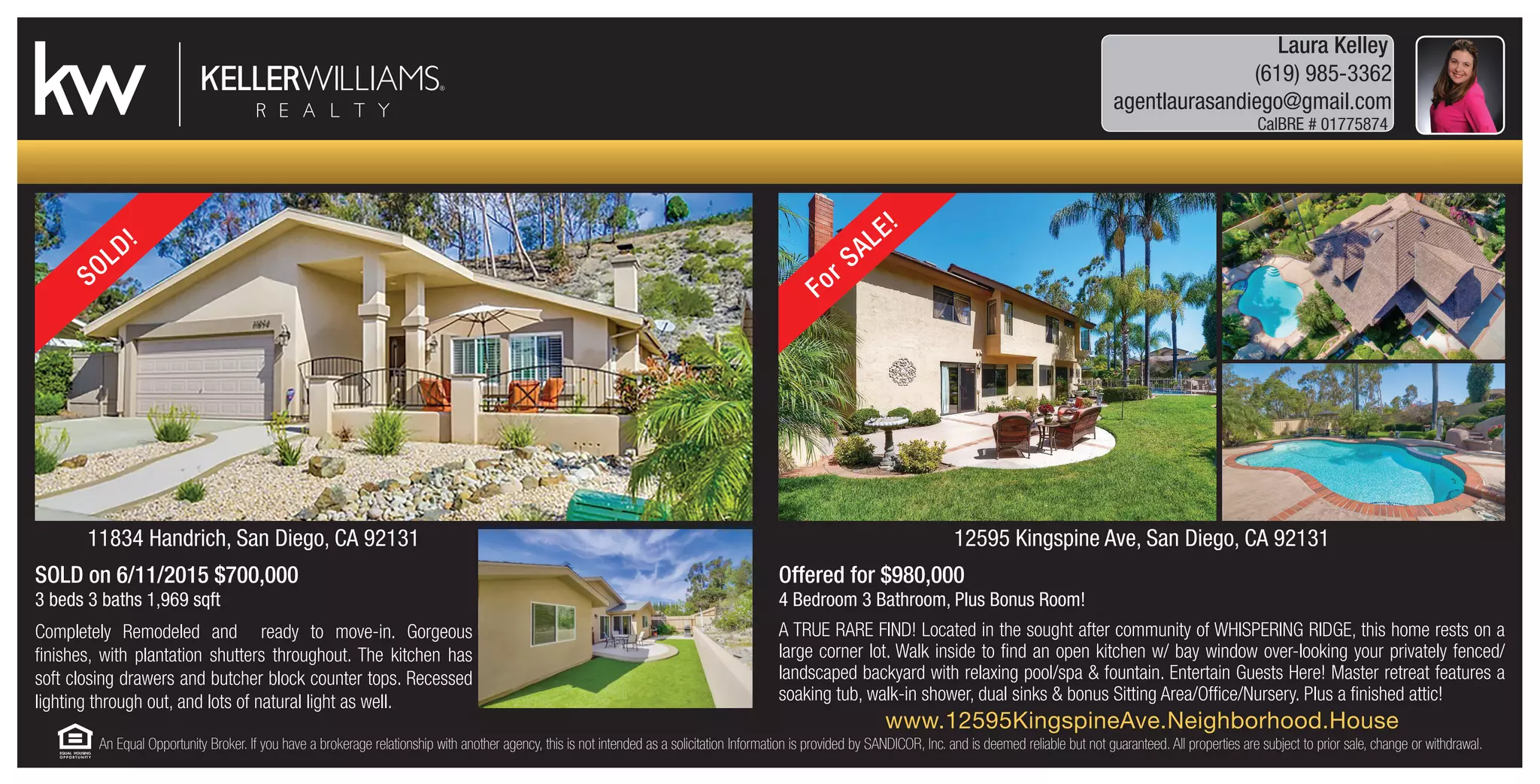 SOLD HANDRICH, Laura Kelley, Keller Williams | PPT