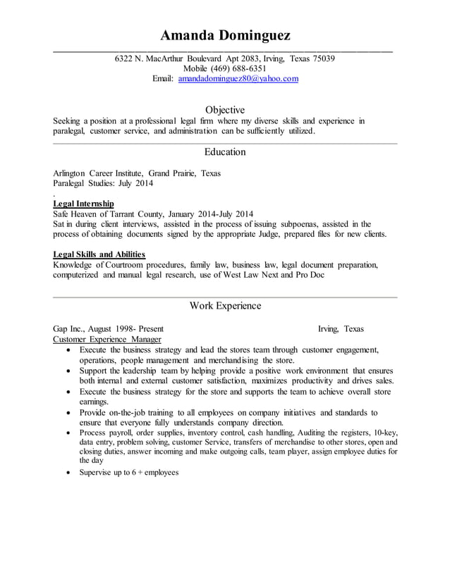 Amanda Dominguez Resume | DOCX