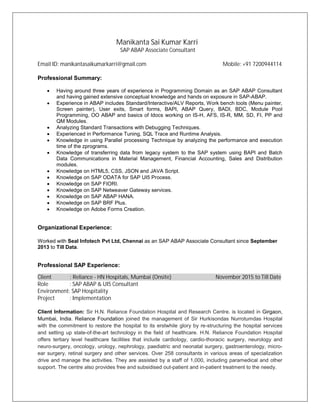 Manikanta Sai Kumar Karri SAP ABAP and OO ABAP 3 Years.doc