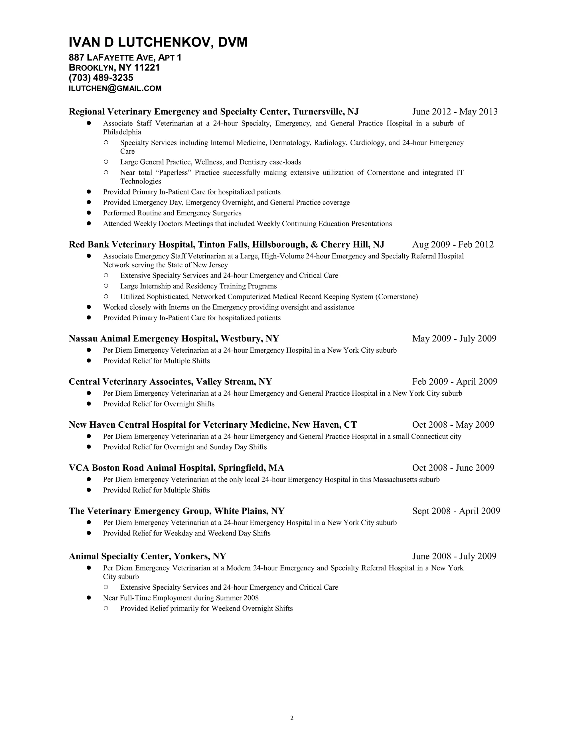 Lutchenkov Ivan Curriculum Vitae 2016 05 v01 | PDF