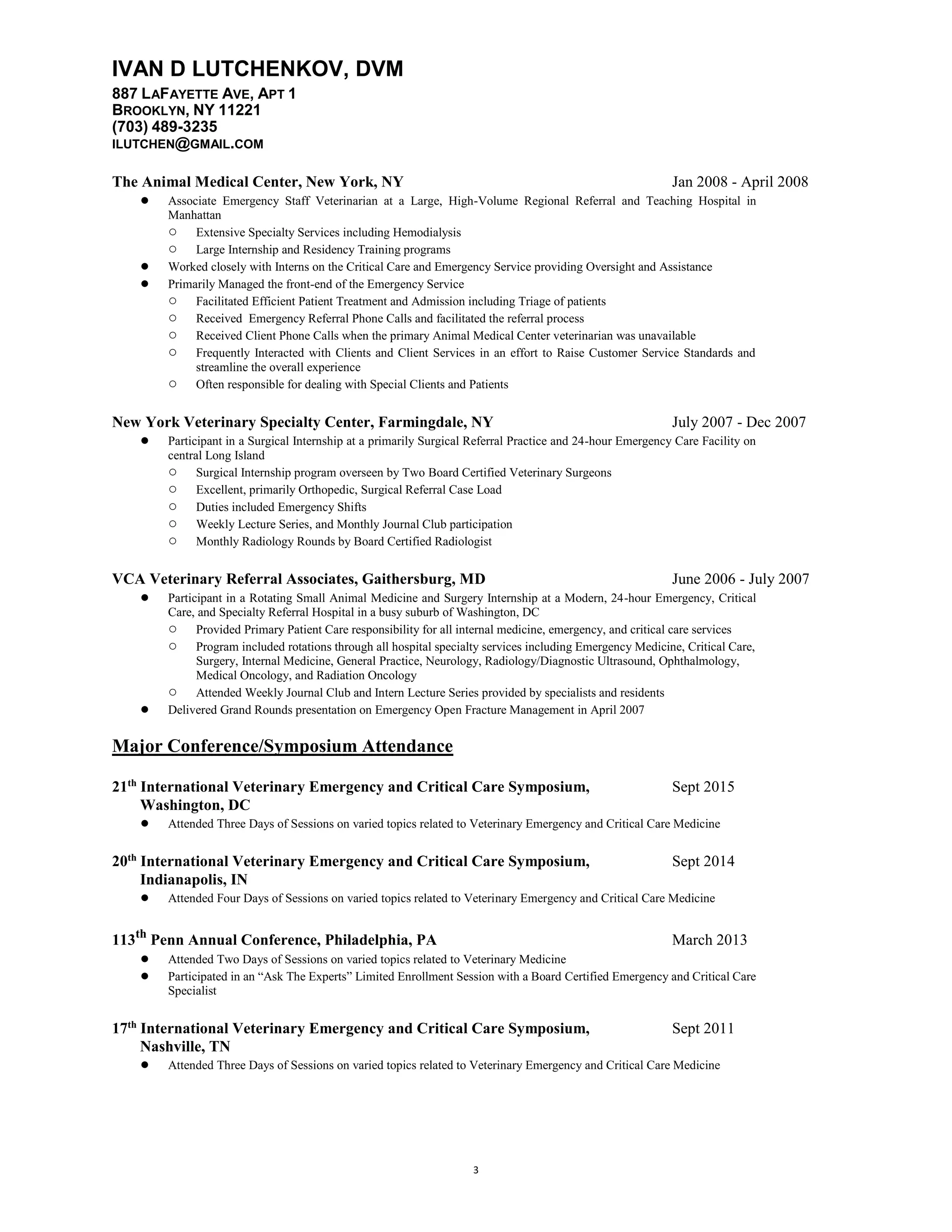 Lutchenkov Ivan Curriculum Vitae 2016 05 v01 | PDF