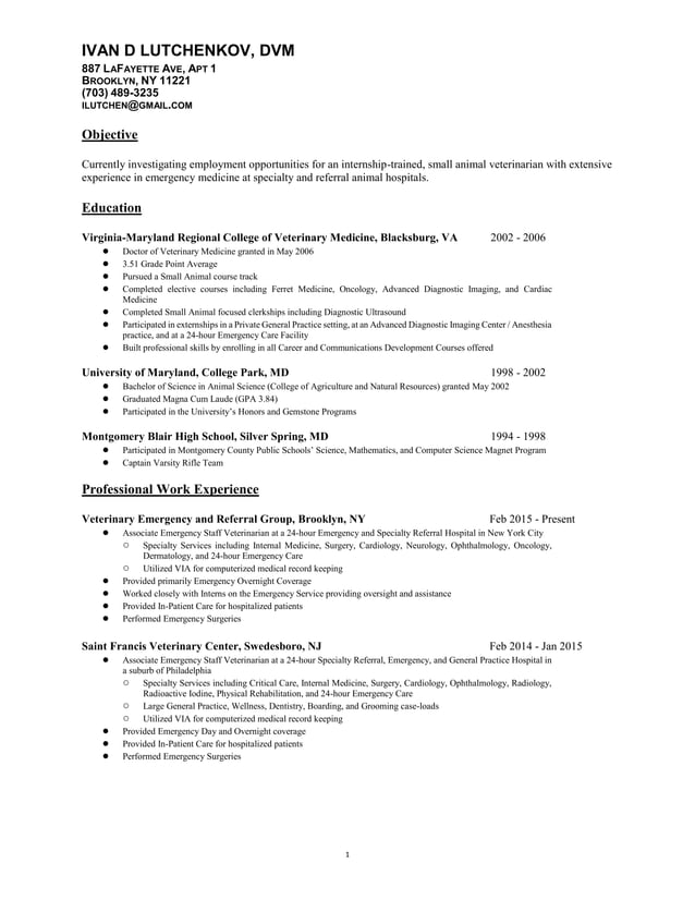 Lutchenkov Ivan Curriculum Vitae 2016 05 v01 | PDF