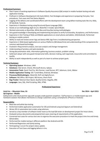 Swati Gupta_QA_Resume (2) | PDF