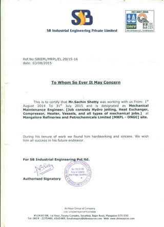 Experience Letter | PDF