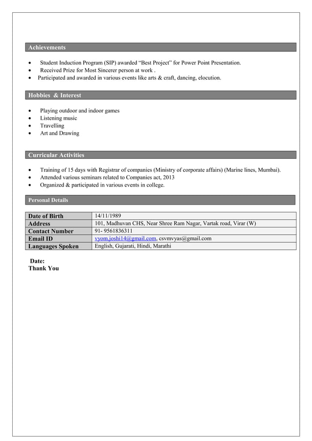 RESUME_CS Vyoma | PDF