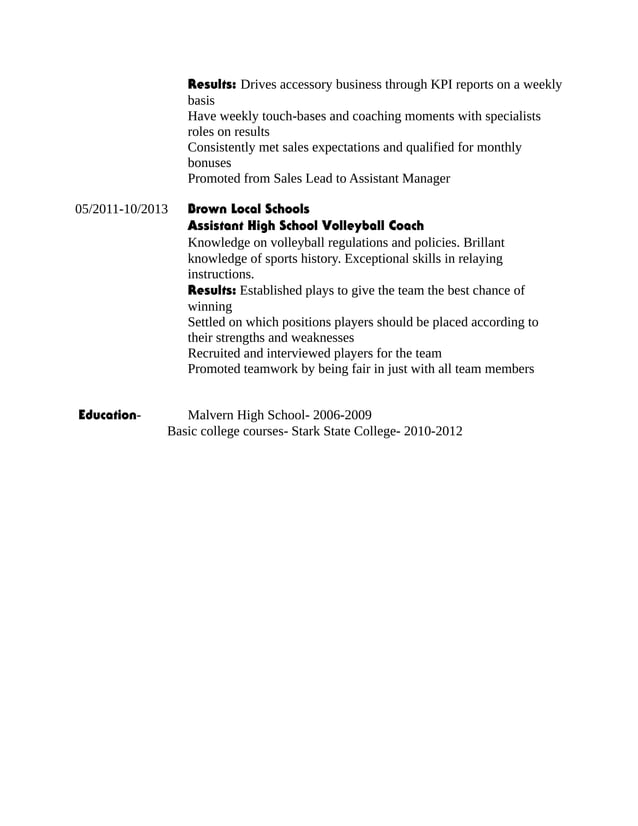 Morgan Resume | RTF