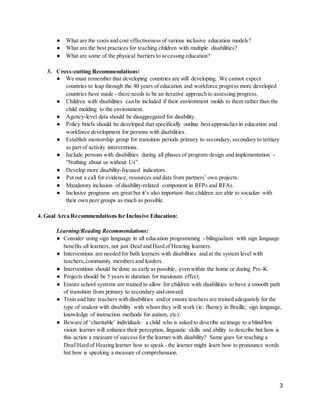 Session Summary USAID-USICD Disability Consultation | PDF