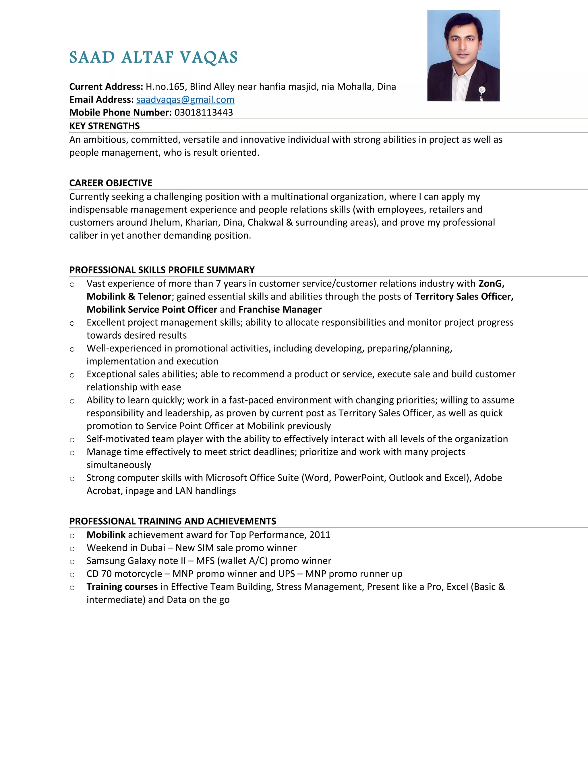 SAAD ALTAF - CV 141116 | PDF