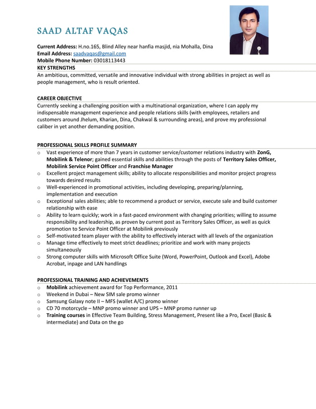 SAAD ALTAF - CV 141116 | PDF