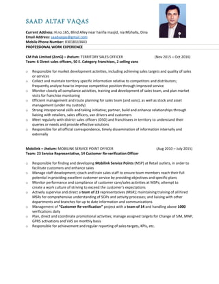 SAAD ALTAF - CV 141116 | PDF