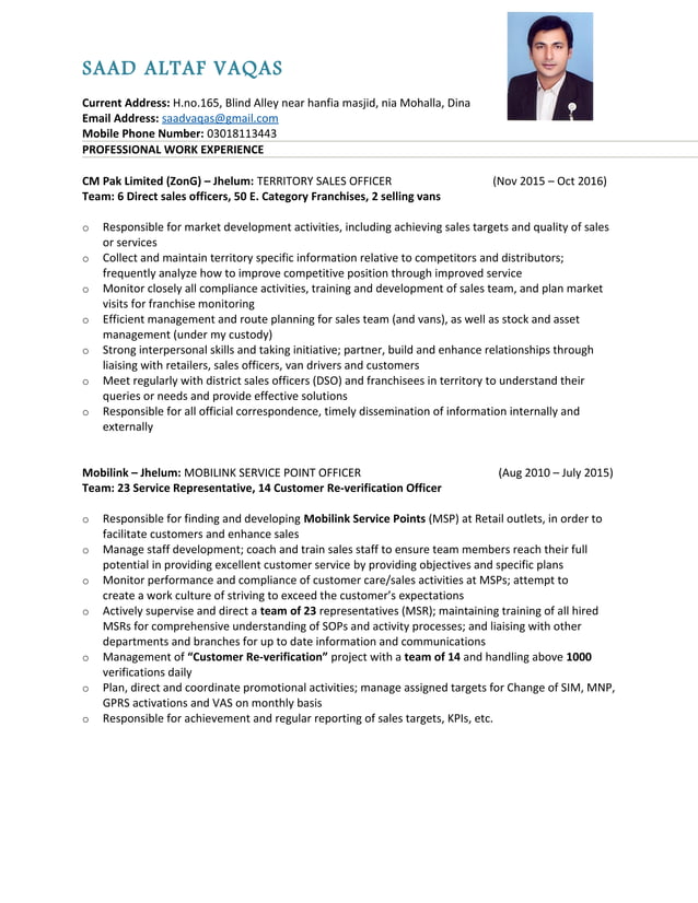 SAAD ALTAF - CV 141116 | PDF